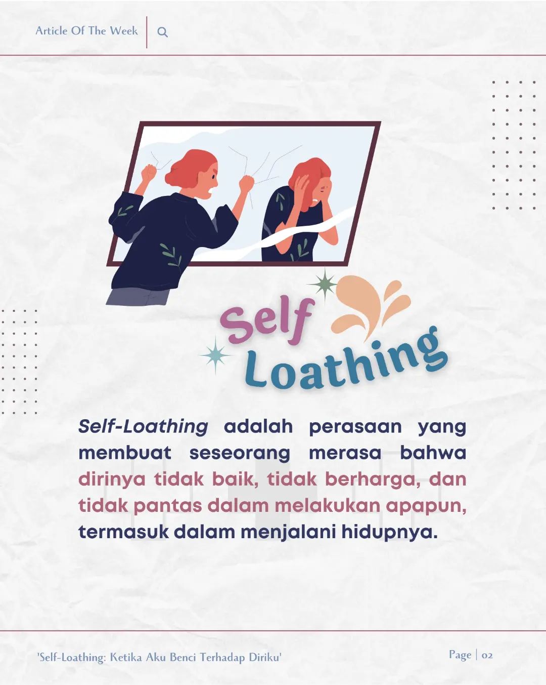 Self Loathing – Prodi Psikologi Unmul